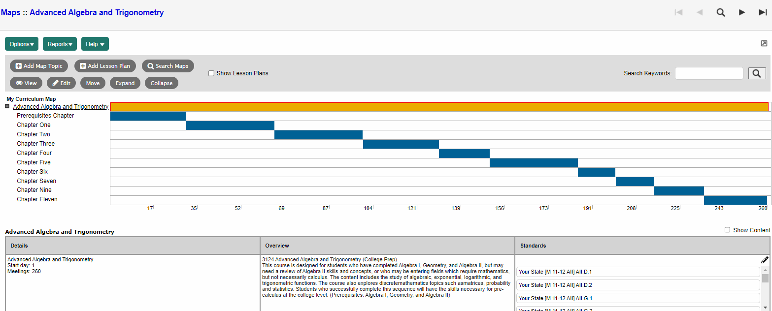 Align Curriculum Maps, Map Topics, Lesson Plans, and Assignments to ...