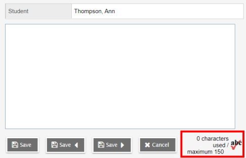 Enter report card comments in the Gradebook